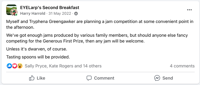 After action report: Eyelarp’s Second Breakfast. – LARP experience